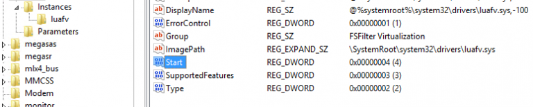 Event ID 7000 UAC File Virtualization error - WinCert