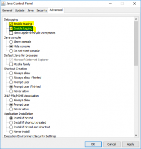 How to enable Java logging - WinCert