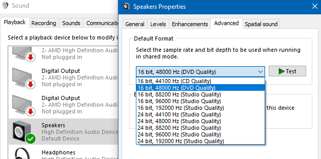 Sample rate and bit depth windows 10 - enlod Sample rate and bit depth windows 10 - enlod