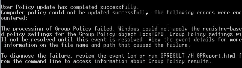 Computer policy could not be updated successfully – blog sistemITec Computer policy could not be updated successfully – blog sistemITec