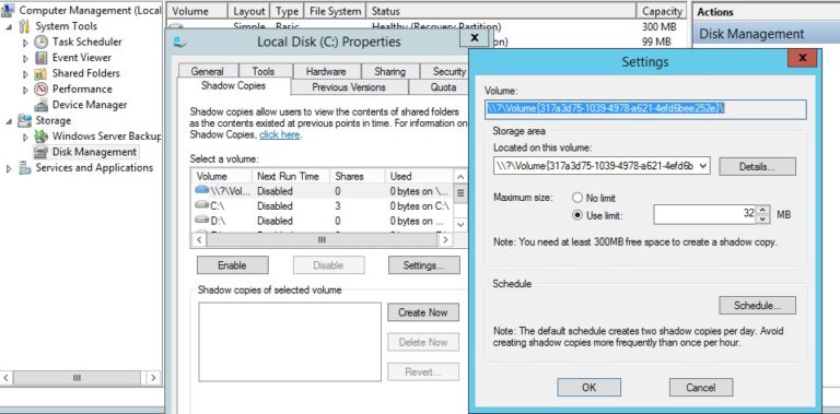 Windows Backup failed to complete! - WinCert